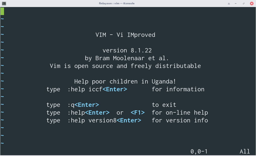 Text Editing With Vim